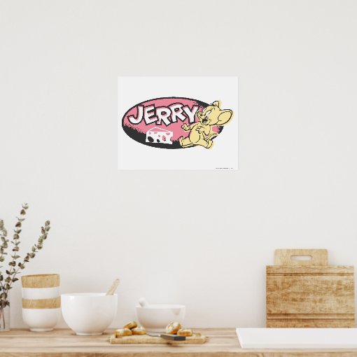 Jerry Cheese Logo Poster | Zazzle