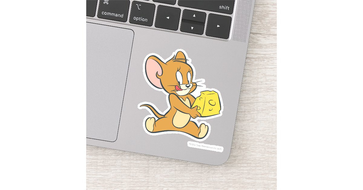 Jerry Likes His Cheese Sticker | Zazzle