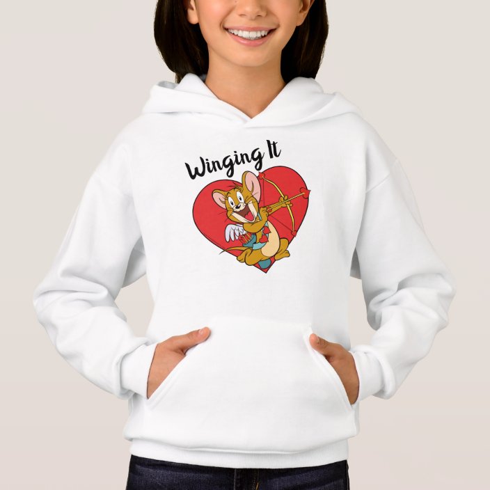 Jerry Mouse Dressed as Valentine Cupid Hoodie | Zazzle.com