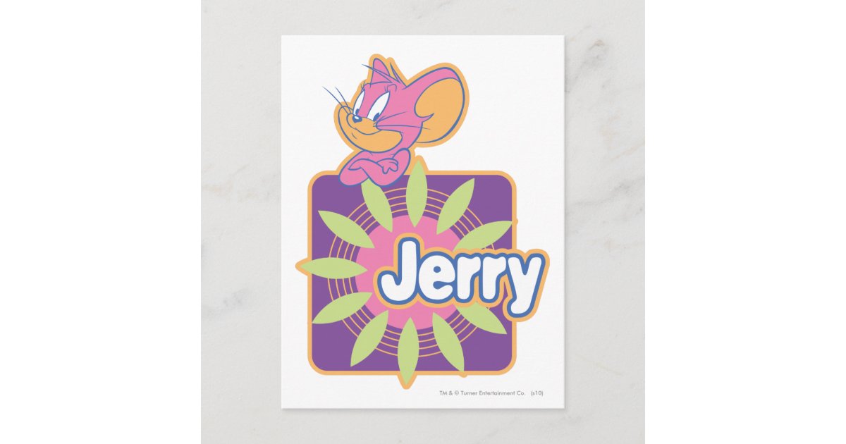 Jerry Neon Mouse Postcard | Zazzle
