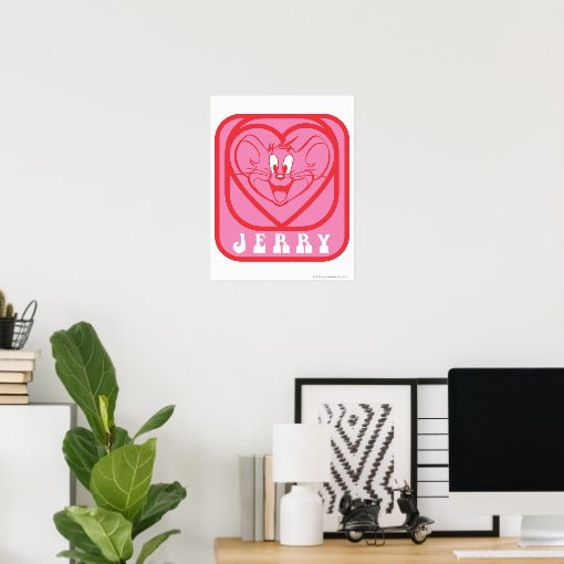 Jerry Pink Hearts Poster | Zazzle
