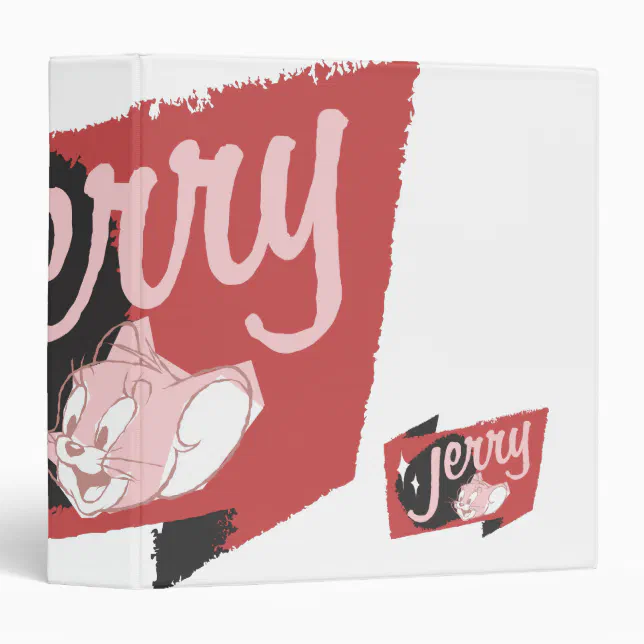 Jerry Red and Black Logo Binder | Zazzle