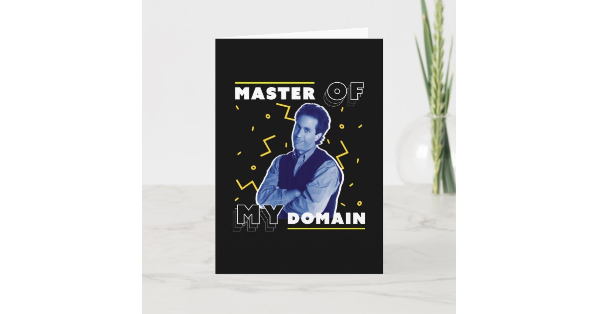 Jerry Seinfeld | Master of My Domain Card | Zazzle