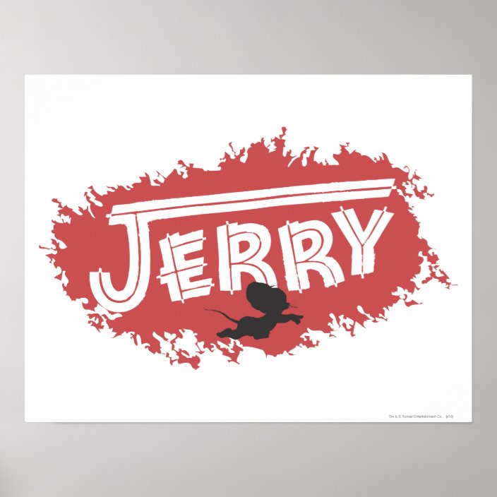 Jerry Silhouette Logo Poster | Zazzle.com