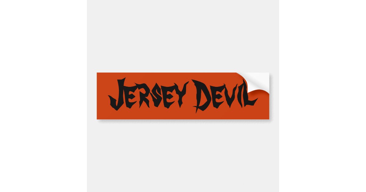 Jersey Devil Bumper Sticker | Zazzle