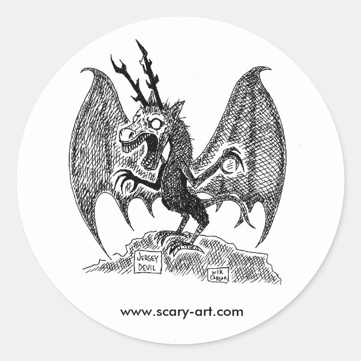 Jersey Devil Sticker | Zazzle