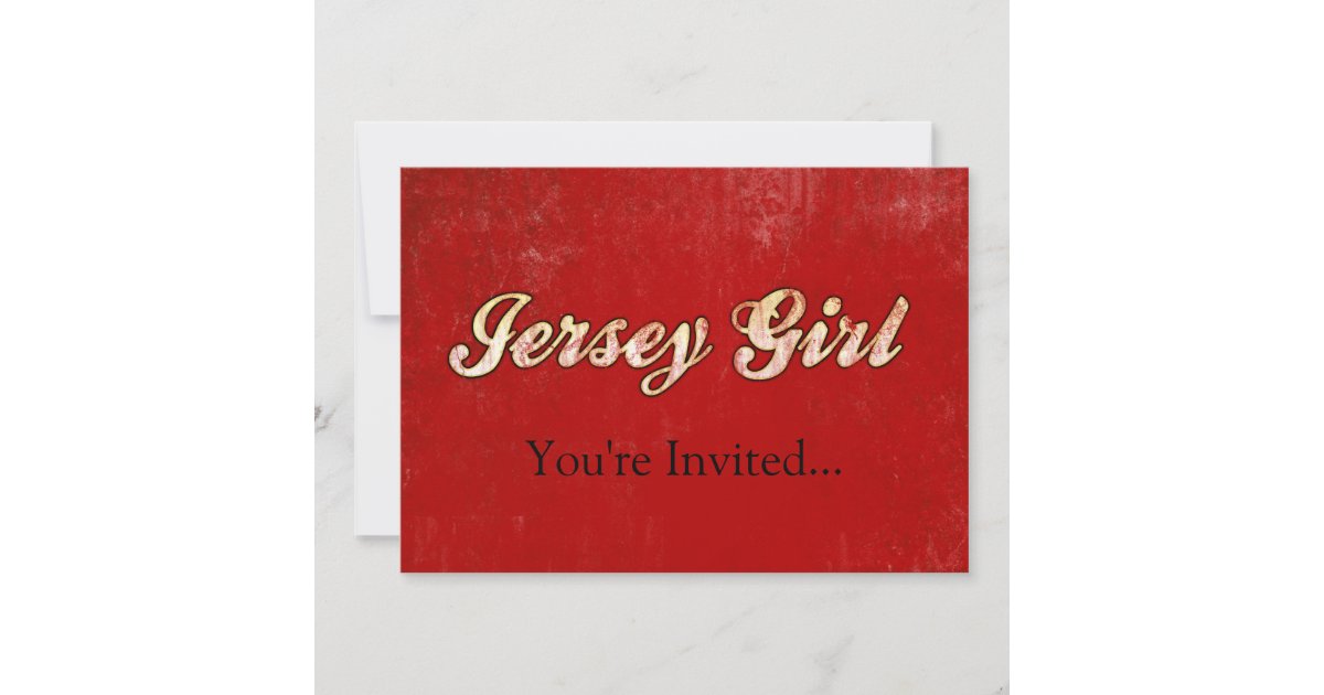 Jersey Girl Invitation | Zazzle