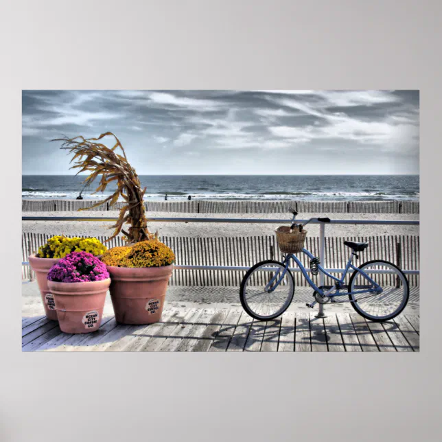 Jersey Shore Boardwalk HDR Poster | Zazzle