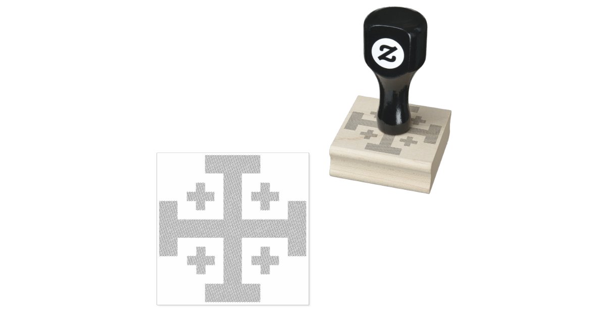 Jerusalem Cross Rubber Stamp | Zazzle