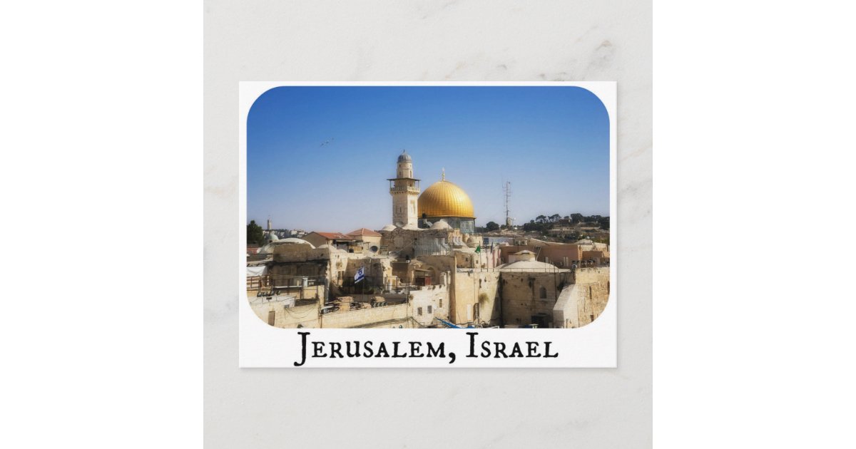 Jerusalem, Israel Postcard | Zazzle