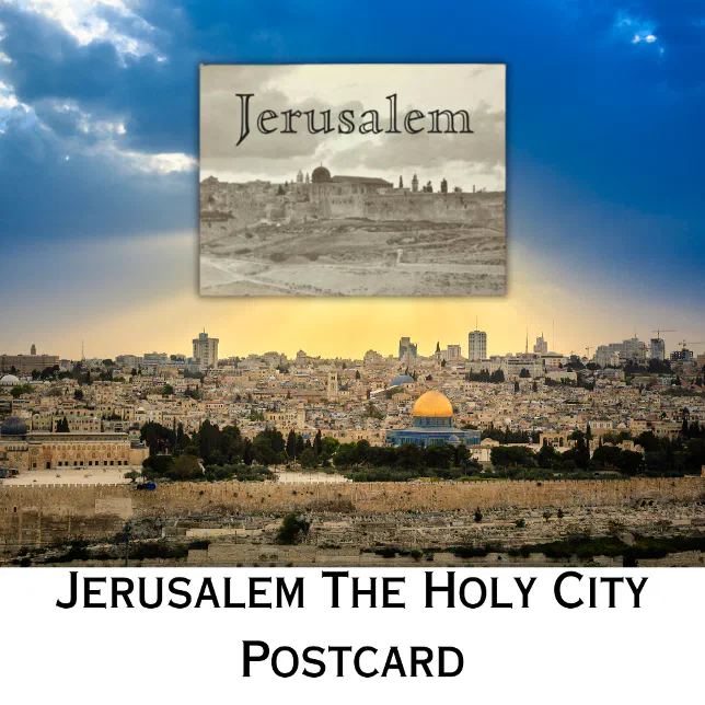 Jerusalem_The Holy City Postcard | Zazzle