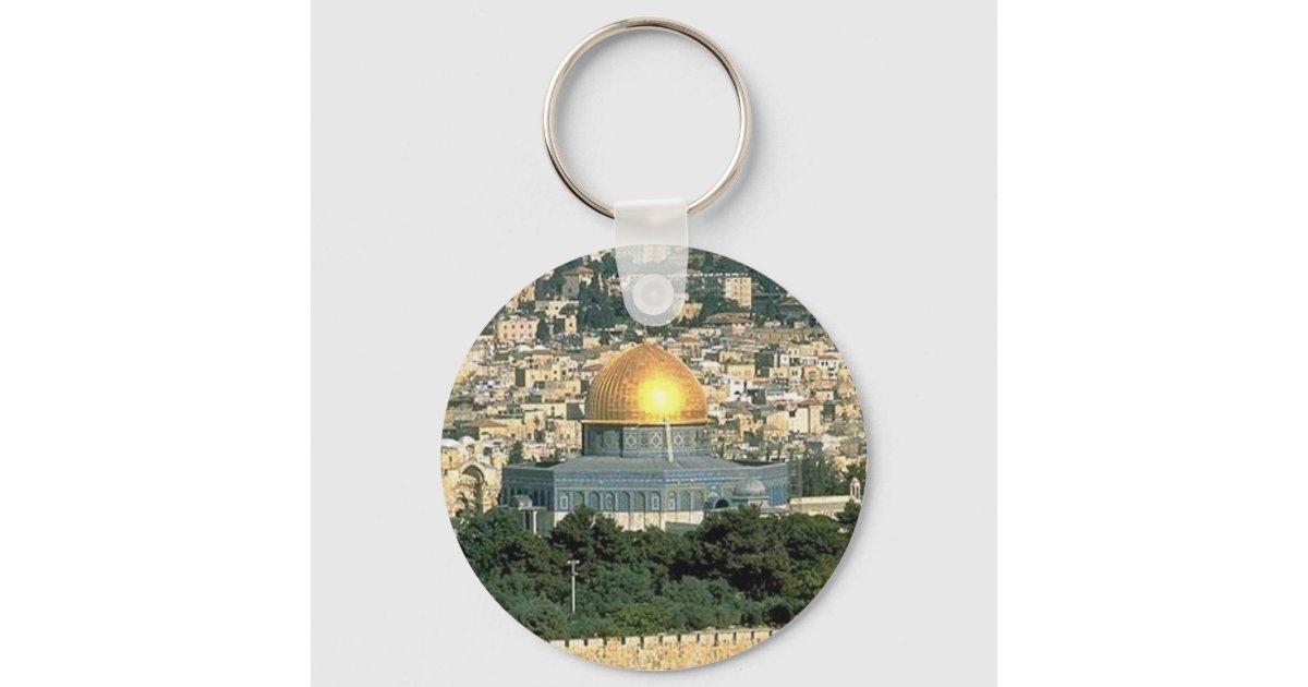 jerusalem, This is a beautiful key chain with a... | Zazzle
