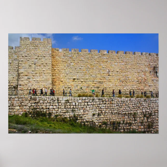 Jerusalem Walls Poster | Zazzle