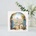 Jerusalem Window View Illustration Holiday Card | Zazzle