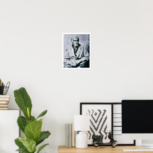Jesse Chisholm (b/w photo) Poster | Zazzle