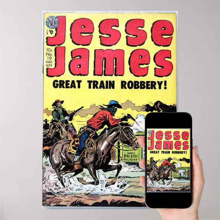 Jesse James Train Robbery Poster | Zazzle