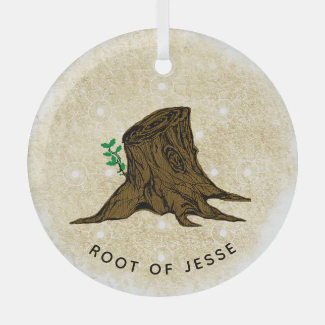Jesse Tree 'Root of Jesse' Glass Ornament | Zazzle