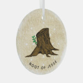 Jesse Tree 'Root of Jesse' Glass Ornament | Zazzle