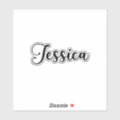 Jessica Name - Handwritten Calligraphy Sticker | Zazzle