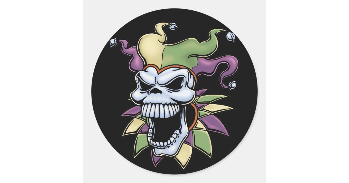 Jester II Classic Round Sticker | Zazzle