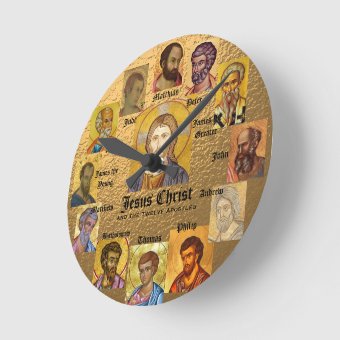 Jesus and the 12 Apostles Clock | Zazzle