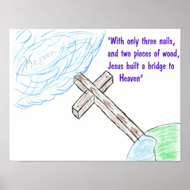 Jesus bridge poster | Zazzle