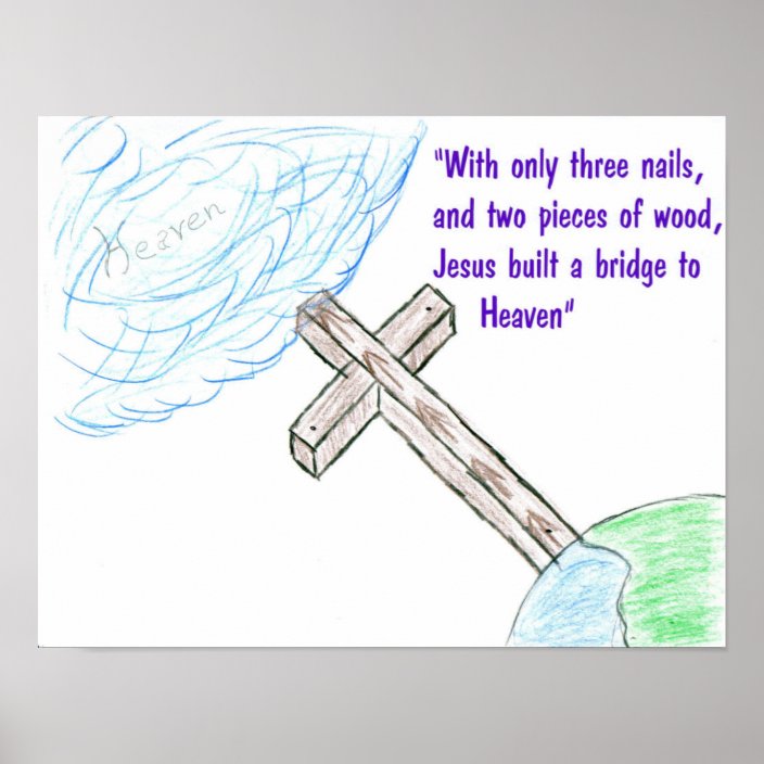 Jesus bridge poster | Zazzle.com