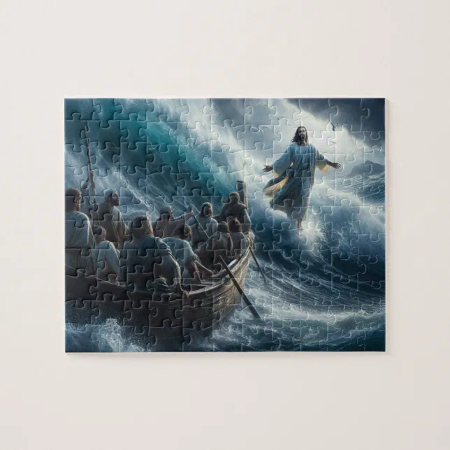 Jesus Calms the Water Jigsaw Puzzle | Zazzle