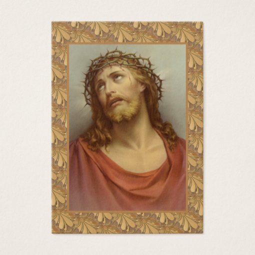 Jesus Catholic Funeral Memorial Holy Card - | Zazzle