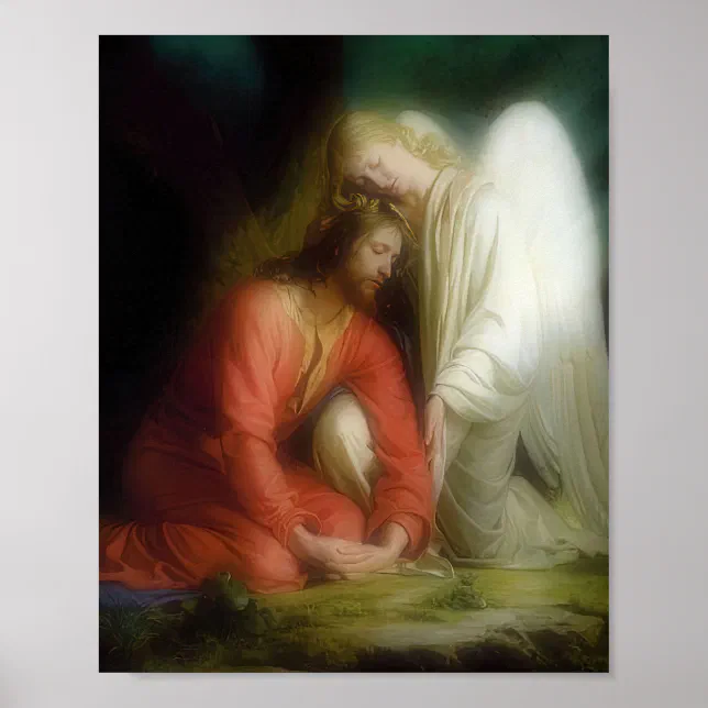 Jesus Christ Agony in the Garden Gethsemane Bloch Poster | Zazzle
