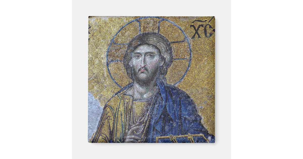 Jesus Christ Byzantine Orthodox Christian Icon Magnet | Zazzle