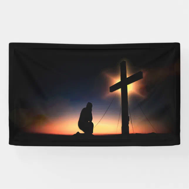 Jesus Christ Crucifixion Cross Banner | Zazzle
