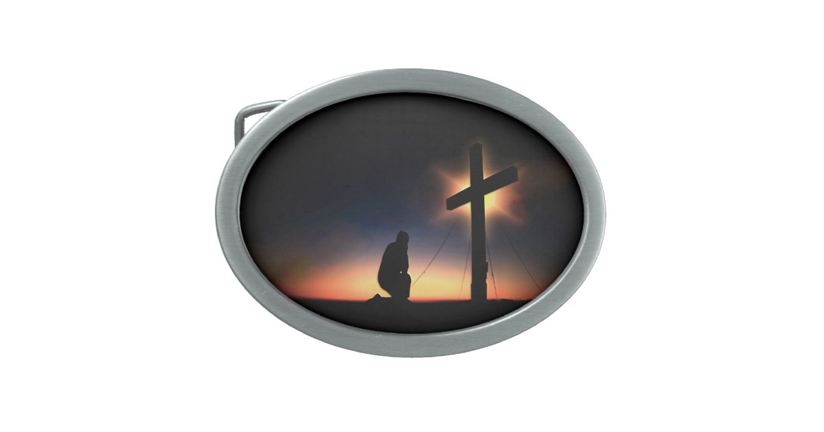 Jesus Christ Crucifixion Cross Belt Buckle | Zazzle