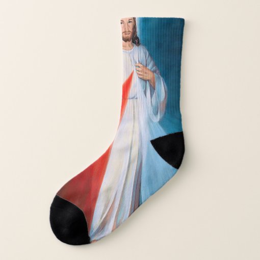 Jesus Christ Divine Mercy Sacred Heart of Jesus Socks | Zazzle