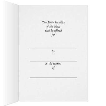 Jesus Christ Eucharist Catholic Mass Offering Card | Zazzle