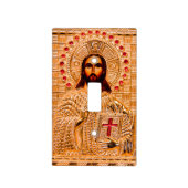 Jesus christ golden icon light switch cover | Zazzle