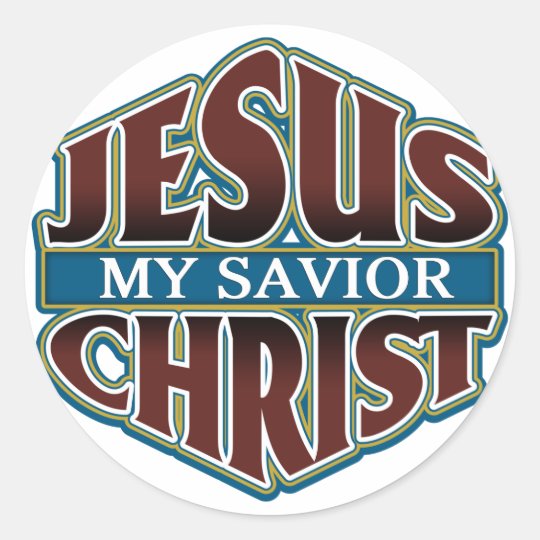 Jesus Christ My Savior Classic Round Sticker | Zazzle.com