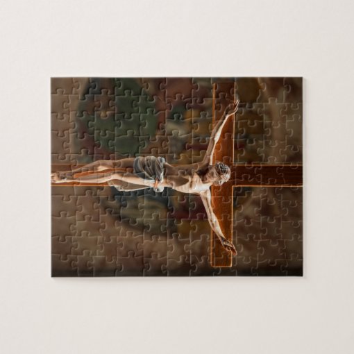 Jesus Christ on the Cross Jigsaw Puzzle | Zazzle