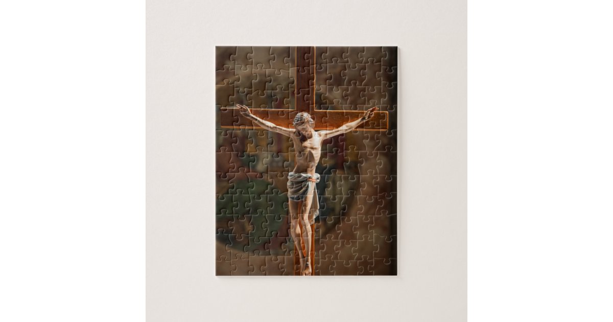 Jesus Christ on the Cross Jigsaw Puzzle | Zazzle