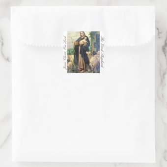 JESUS CHRIST, OUR LORD THE GOOD SHEPHERD SQUARE STICKER | Zazzle