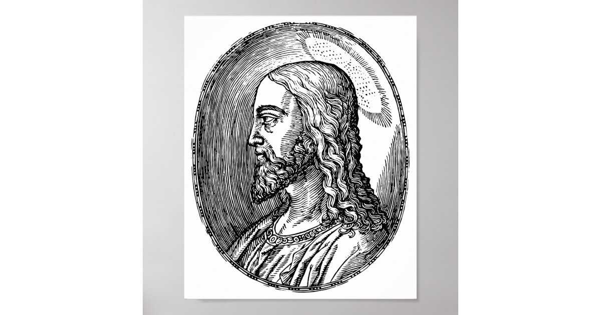 Jesus Christ profile Poster | Zazzle