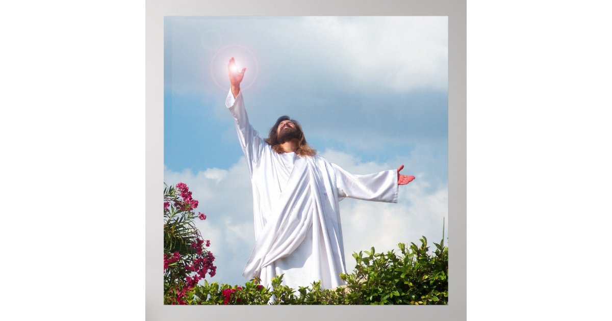 Jesus Christ Resurrection Easter Christian Poster | Zazzle