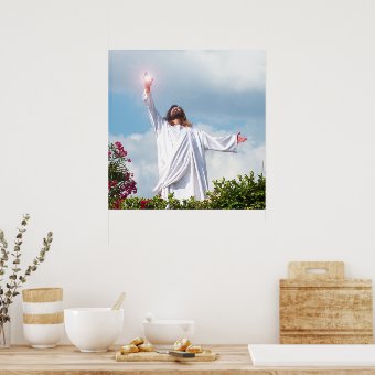 Jesus Christ Resurrection Easter Christian Poster | Zazzle