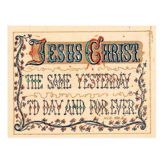 Jesus Christ - Scriptures Postcard | Zazzle.com