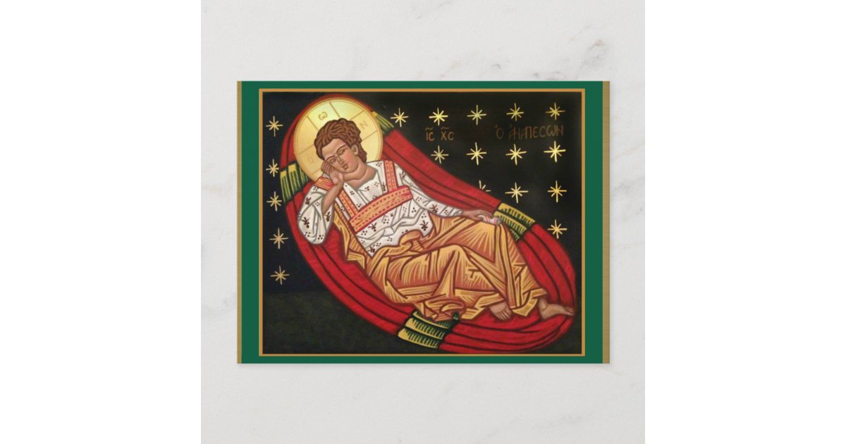 Jesus Christ, the Unsleeping Eye Byzantine Icon Postcard | Zazzle