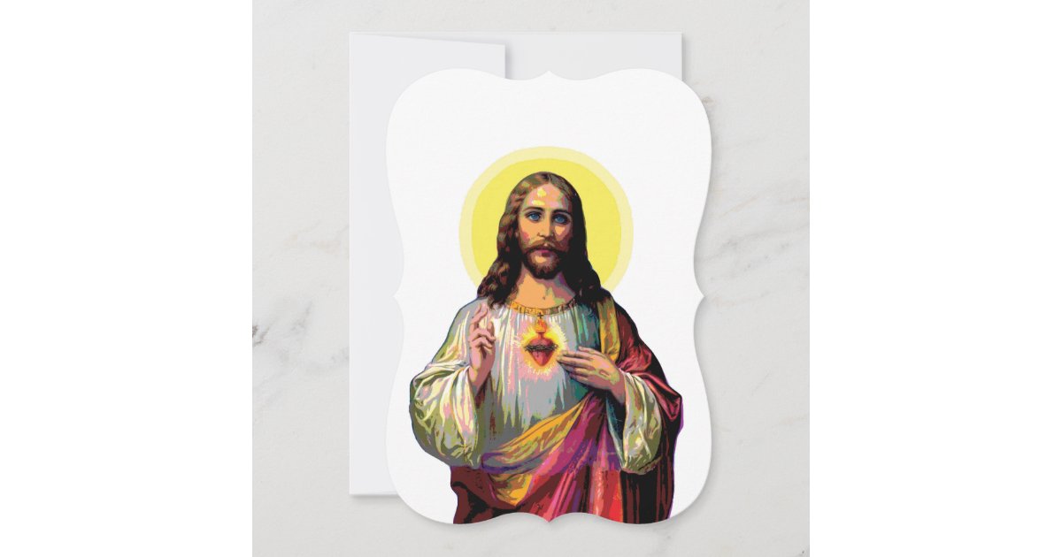 Jesus Christus in Pop Art Style Card | Zazzle
