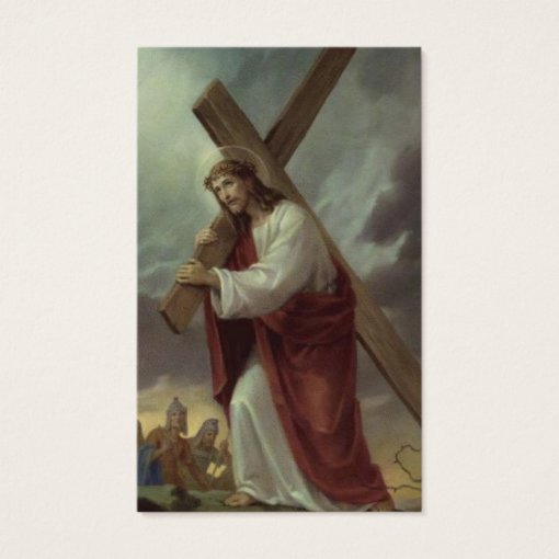 Jesus Cross Funeral Memorial Prayer Sympathy Cards | Zazzle