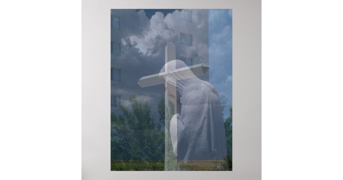 Jesus & Cross Poster | Zazzle