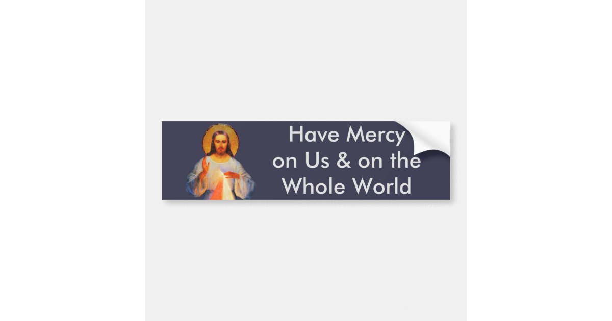Jesus Divine Mercy Bumper Sticker | Zazzle