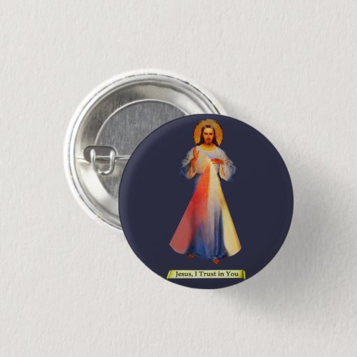 Jesus Divine Mercy Button | Zazzle